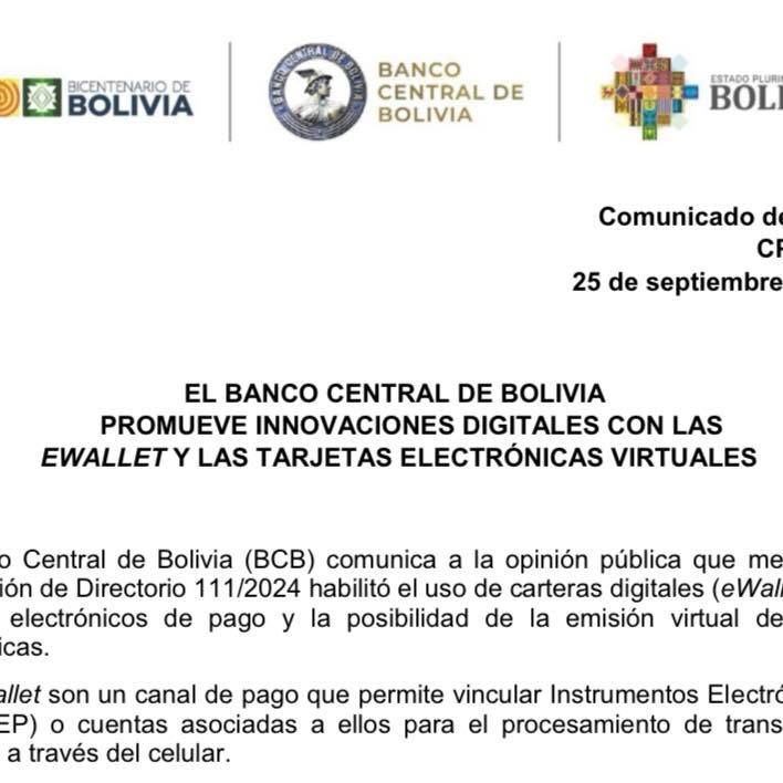 Lobo del Aire - BCB con nuevas disposiciones, habilita el uso de las ...